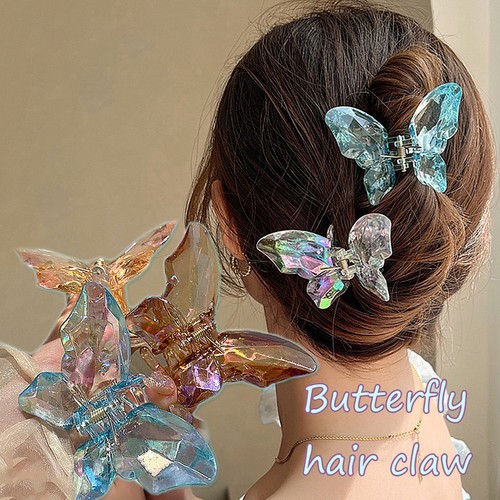 Lady Hair Claw Elastic Spring Hair-fixed Mermaid Women Hair Clip ...