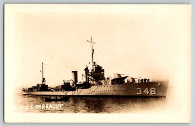 Postcard RPPC Ship - USS Farragut (DD-348) - WW2 Destroyer | eBay