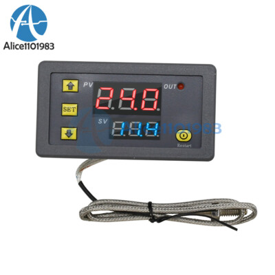 DC 5V Digital Temperature Controller K-Type Thermocouple Sensor ...
