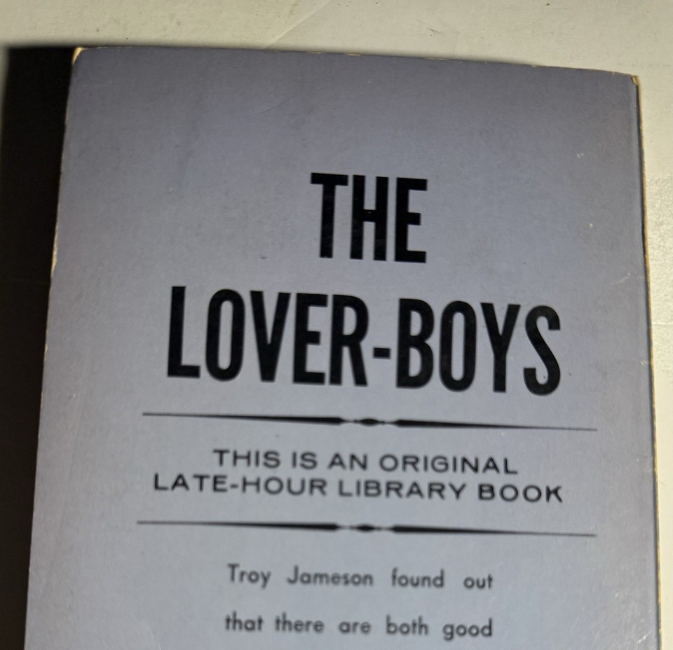 THE LOVER BOYS -1968 ALAN FAIR LATE HOUR LIBRARY VINTAGE PULP NOVEL GAY ...