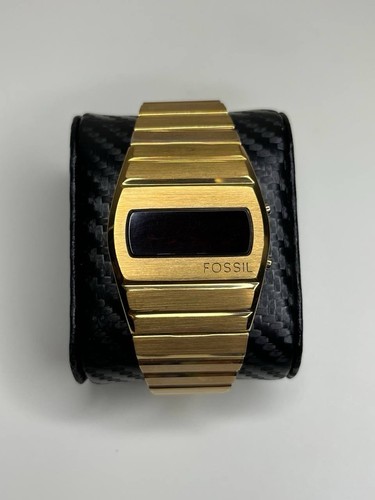 Fossil LED Watch Gold Tone | eBay