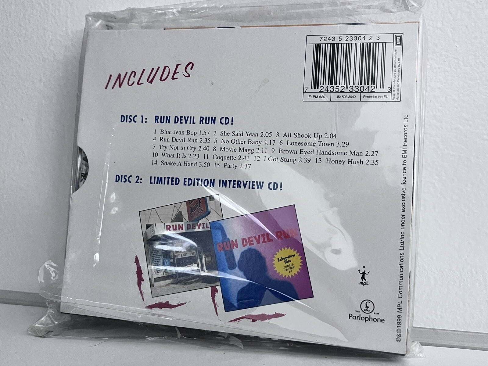 Run Devil Run [UK Bonus Disc] by Paul McCartney (CD, Nov-1999, 2 Discs ...