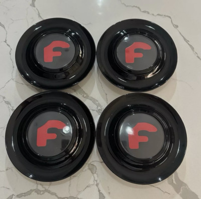 4pcs Black Forgiato Floating Center Caps For Forgiato XL Hubcap Rim ...
