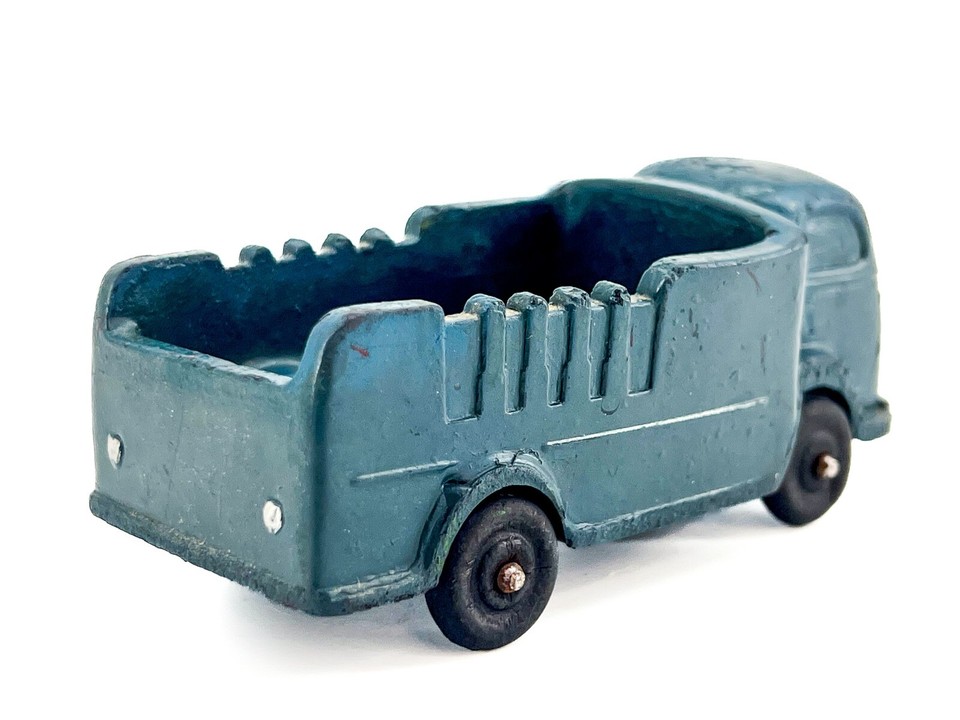 Vtg Auburn Rubber Toy Truck Blue Orig Paint 1937 International COE Man ...