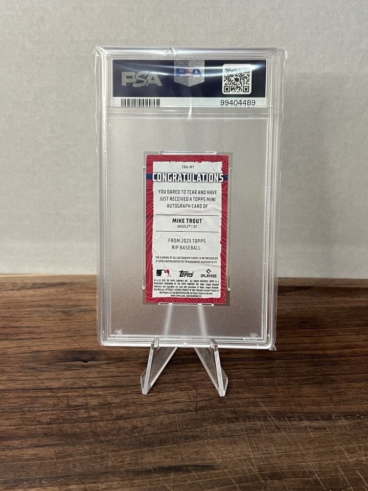 Mike Trout Auto 2023 Topps RIP Mini Red #’d /50 Los Angeles Angels | eBay