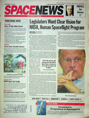 Space News International Mag NASA Human Spaceflight November 3 2003 ...
