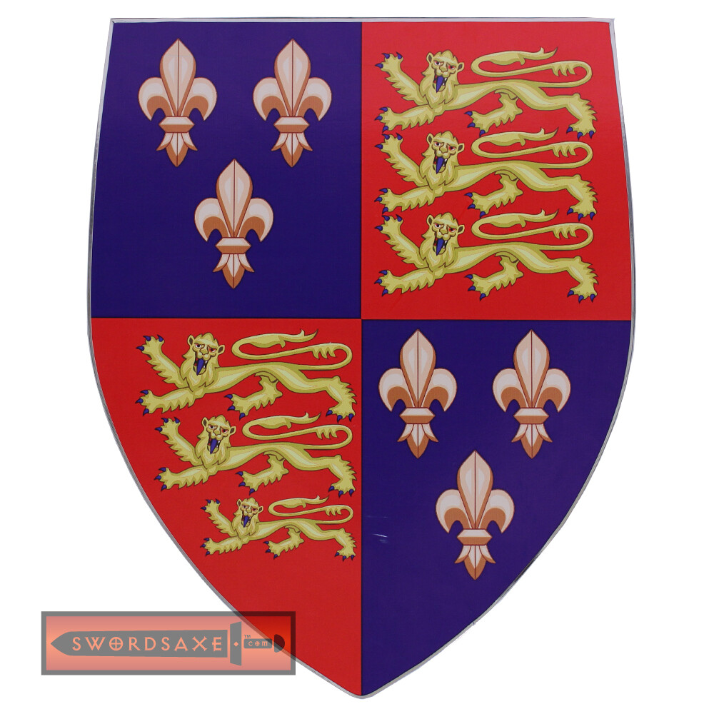 English Royal Quadrant Design Coat of Arms Medieval Wood Country ...