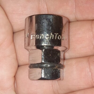 VINTAGE KMART BenchTop Socket 15mm Hole Socket 3/8" Drive Model 5-4734 ...