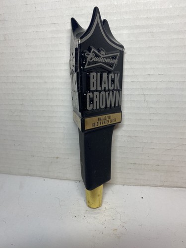 Budweiser Black Crown Beer Tap Handle Tapper 3 sided 7” | eBay