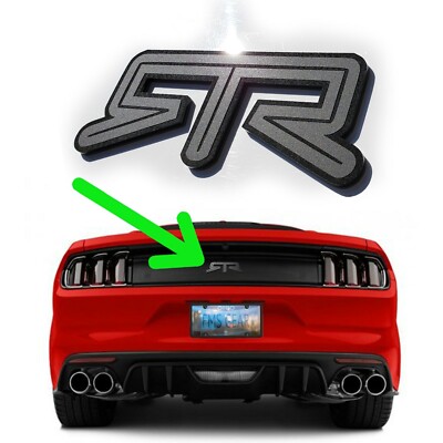 One (1) RTR Emblem Fits FORD MUSTANG Rear Deck Lid Badge Nameplate Logo ...