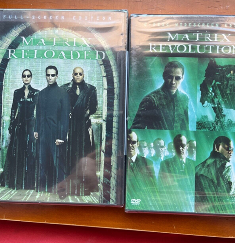 Matrix Reloaded Full Screen DVD and Matrix Revolutions Wide Screen NEW ...