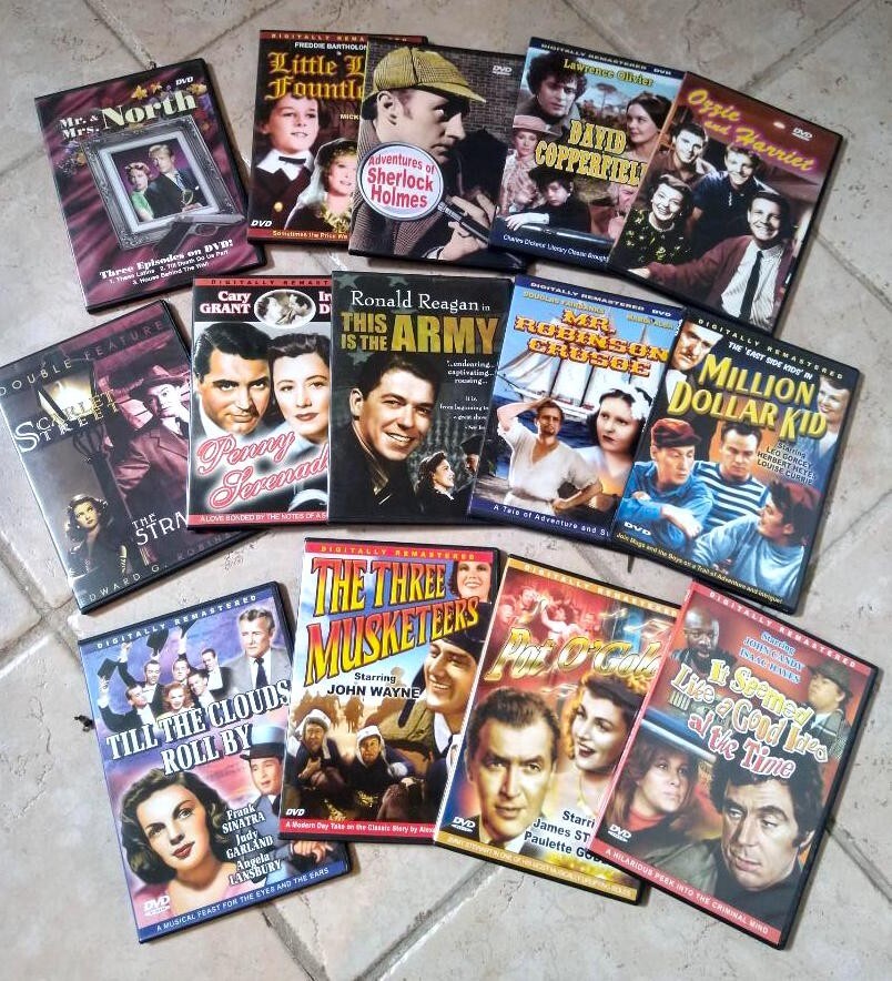 DVD Classic Movie Collection Lot of 14 Vintage Titles Digitally ...