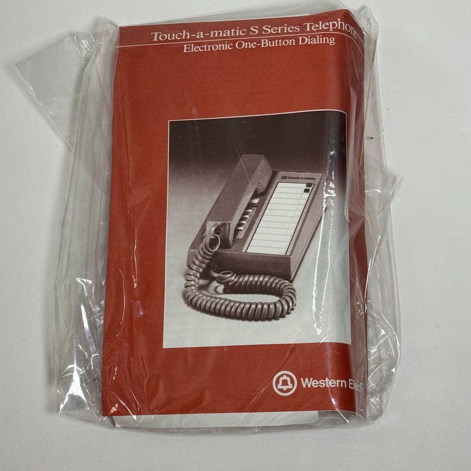 Vintage Western Electric Bell Touch-A-Matic Phone Vtg 1970s Orange ...