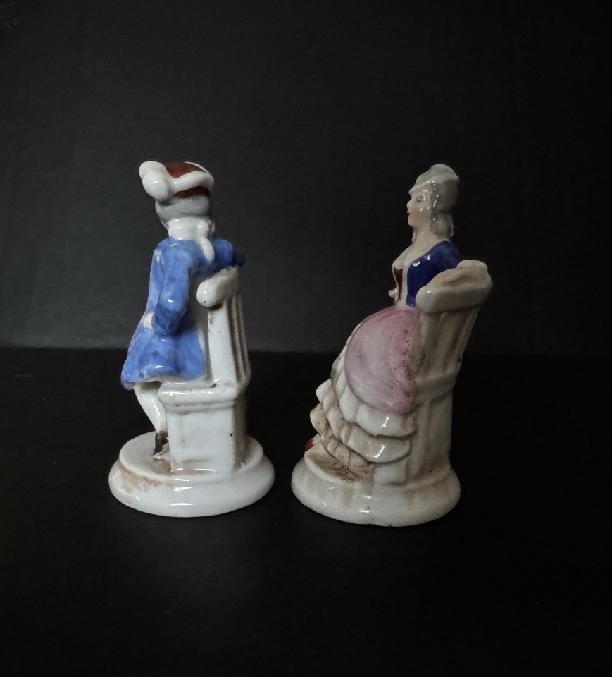 Vintage Made In Occupied Japan Colonial Style Seated Pair Of Figurines ...