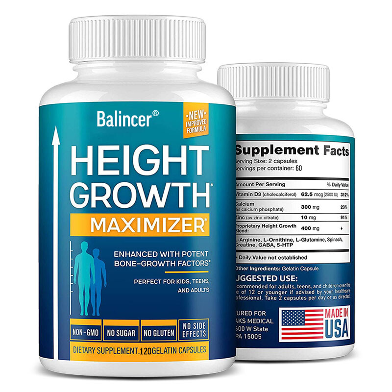 Height Enhancer Growth enhancement Capsules To Be Taller Growth ...
