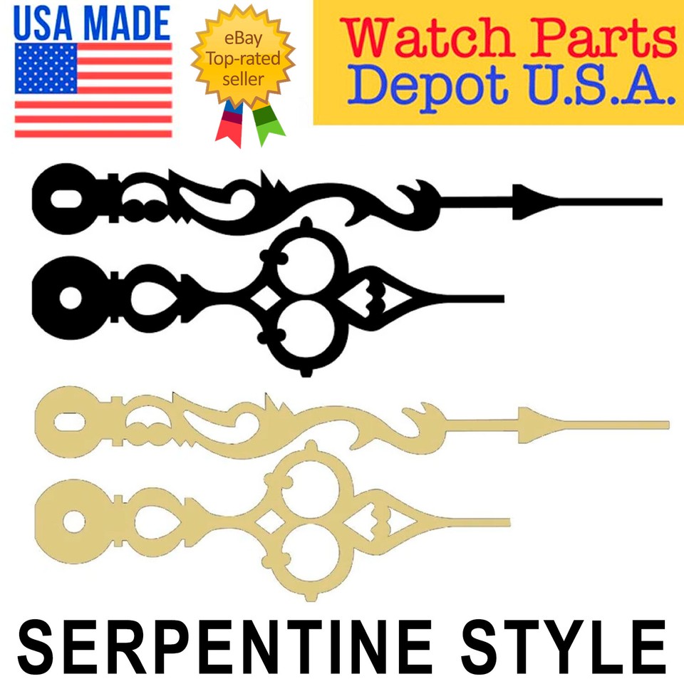 American Made Clock Hands Kit / Clock Arms / Fits Most Clock Movements ...