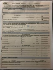 California DMV Form Reg 262 for sale online | eBay