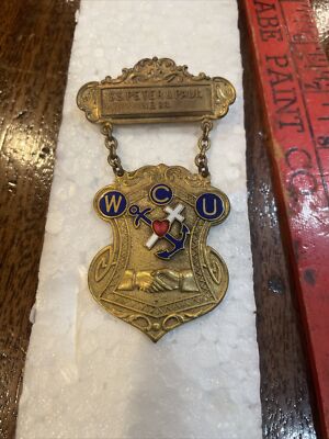 Antique Military Religious Catholic WCU Western Catholic Union Pin 2 ...