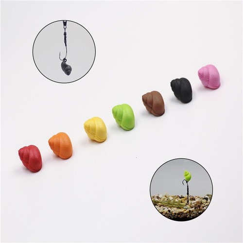High Quality EVA Material 15pcs Carp Fishing Boilies Snail Shape Bait ...