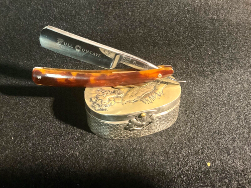 Vtg.7/8straight razor Bengall. Cadman&Sons sheffield UK.with matching ...