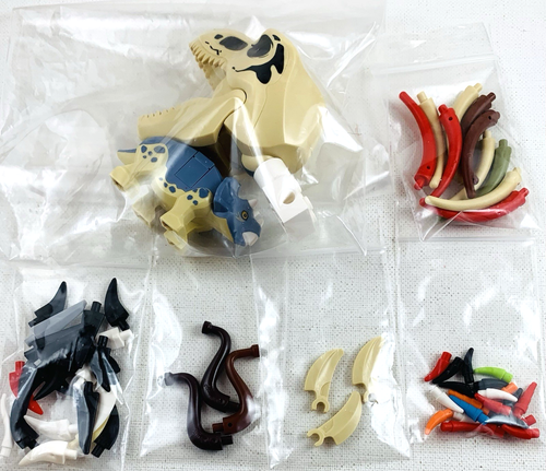 Lego Dinosaur Parts Pieces 67pc Bulk Lot Head Neck Tail Horn Jurassic ...