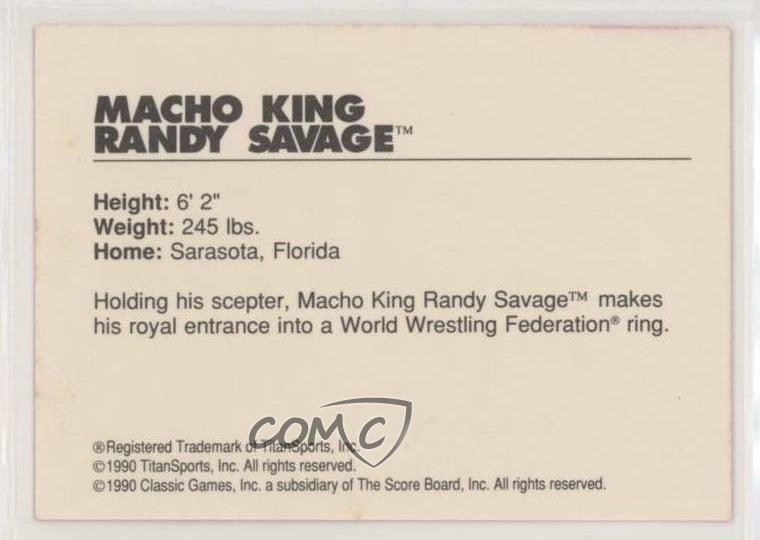 1990 Classic WWF Promos Randy Savage HOF | eBay