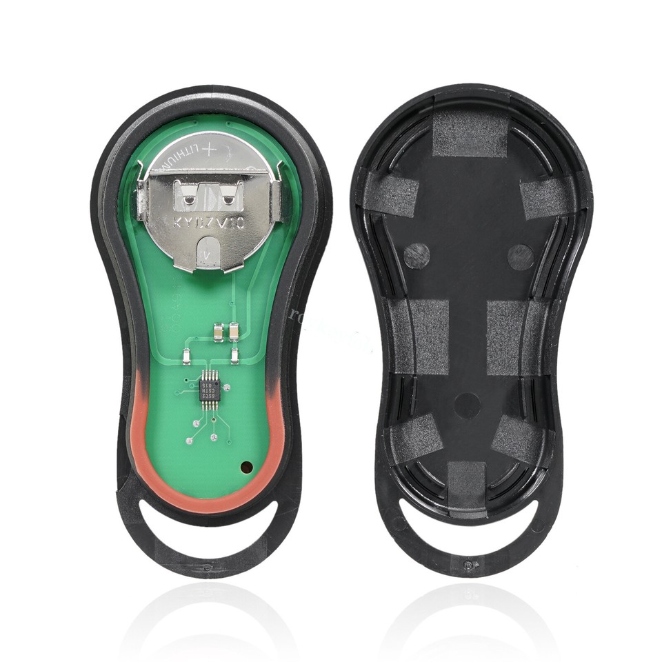 2 Remote Key Fob + Ignition Key for Jeep Grand Cherokee 1999 2000 2001 ...