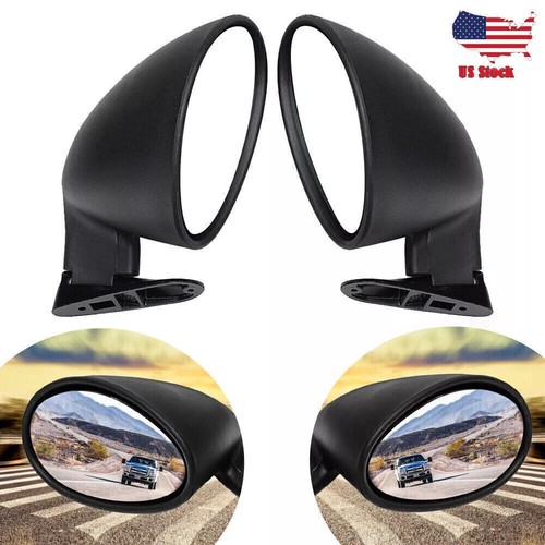 2pcs California Classic Universal Black Side Mirrors Hot Rod Rat Rod ...