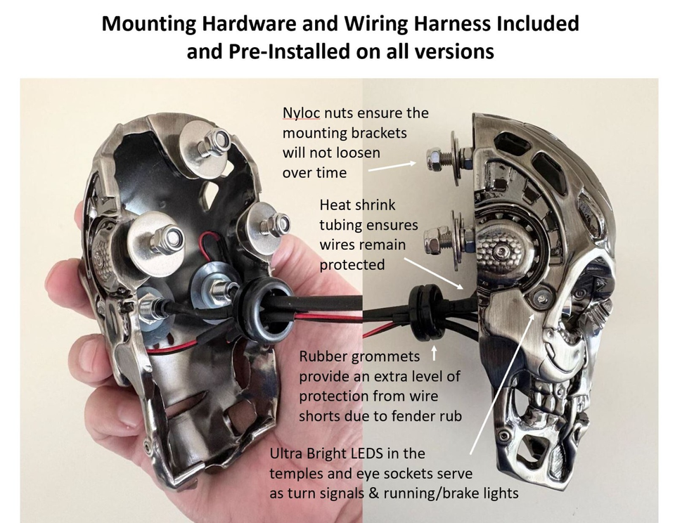 Rusted Skull Hood & Grille Ornament Truck Rat Rod & Street Rod ...