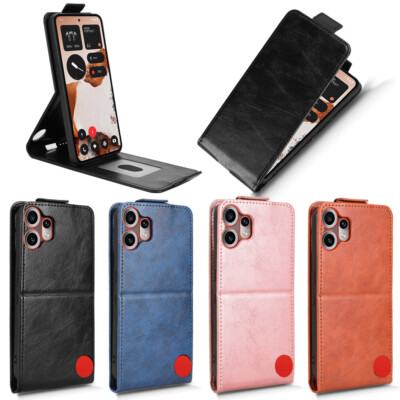 For Nothing CMF Phone 2 Pro, Vertical Up-Down Leather Wallet Stand Case ...