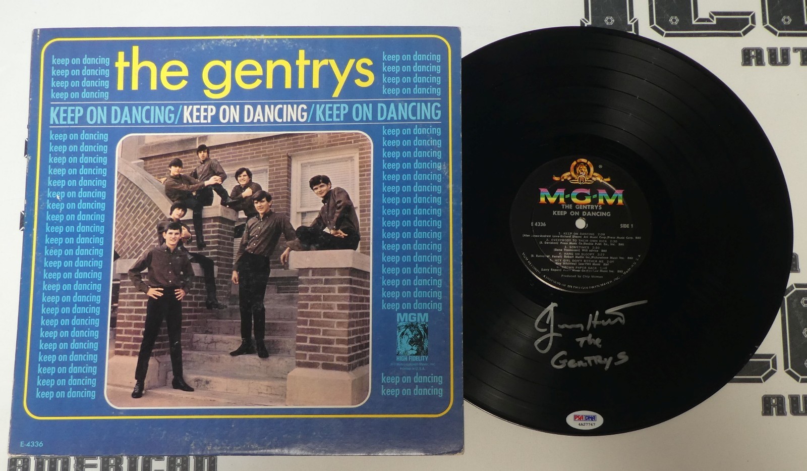 Jimmy Hart Signed The Gentrys Keep on Dancing Album Vinyl Record PSA ...
