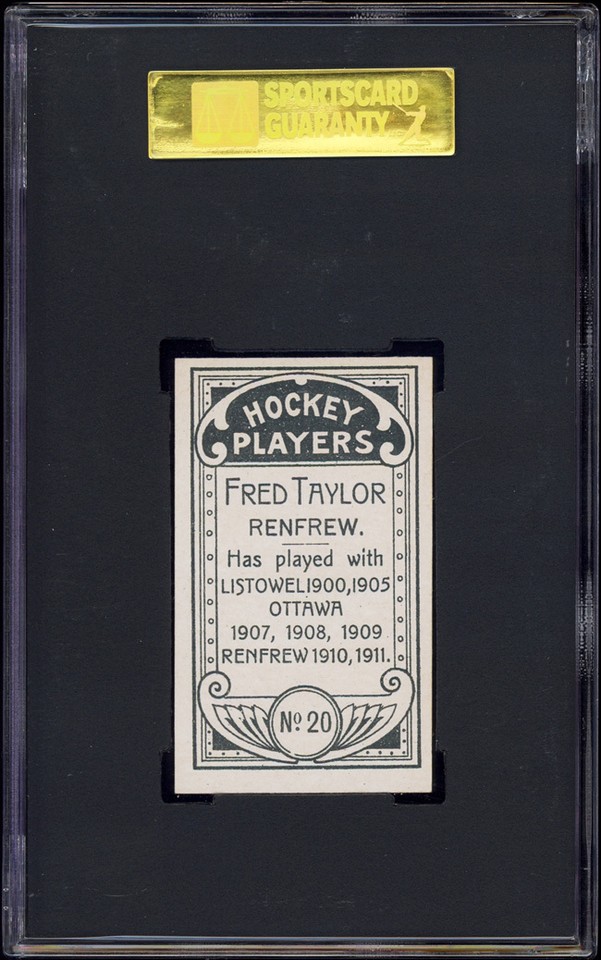 1911 C55 Imperial Tobacco #20 Fred Cyclone Taylor SGC 8.5 NM-MT+ ...