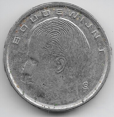 1991 Belgium 1F Coin Belgae Boudewijn | eBay