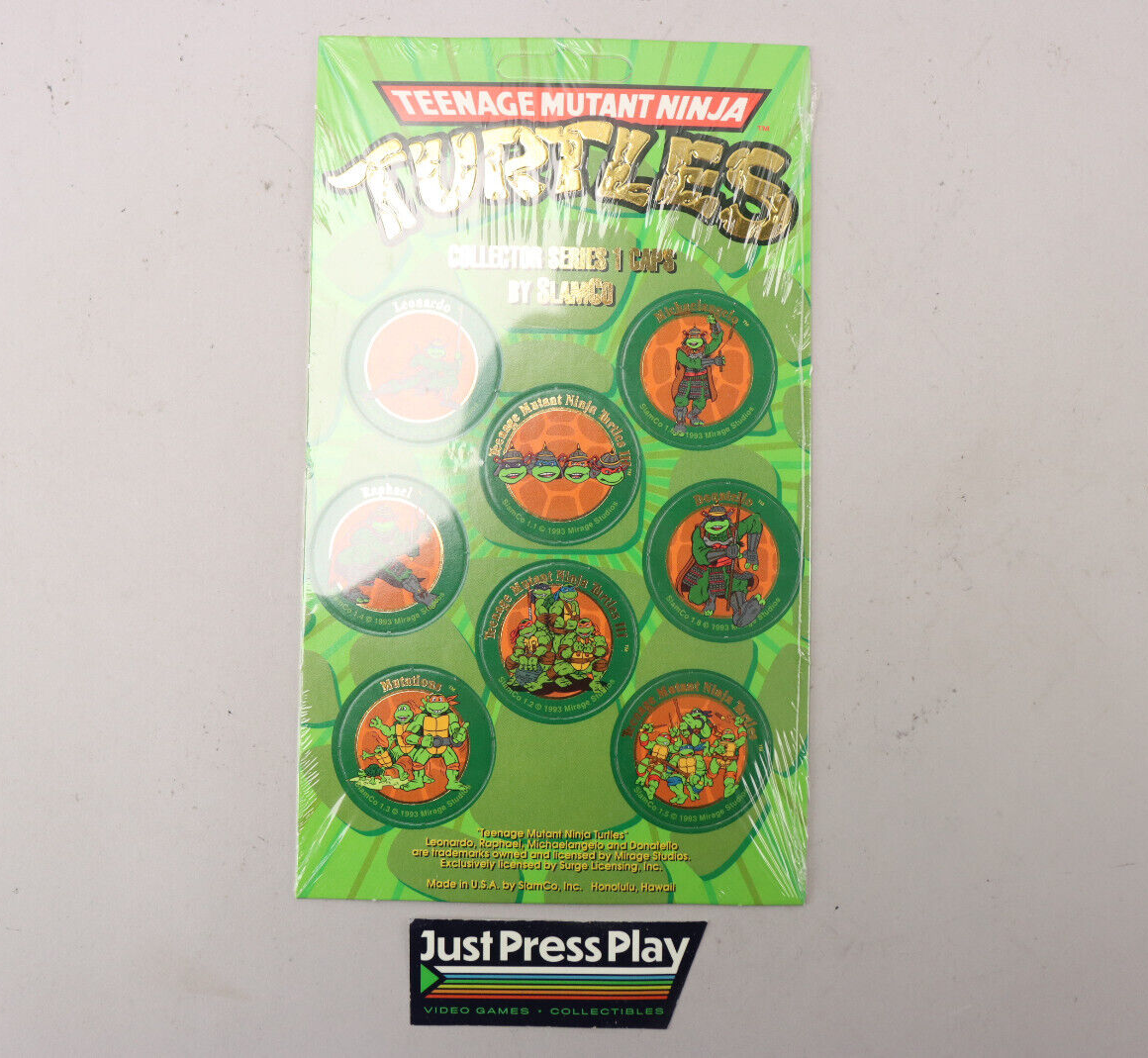 NOS 1993 SlamCo Teenage Mutant Ninja Turtles TMNT Collector Series 1 ...