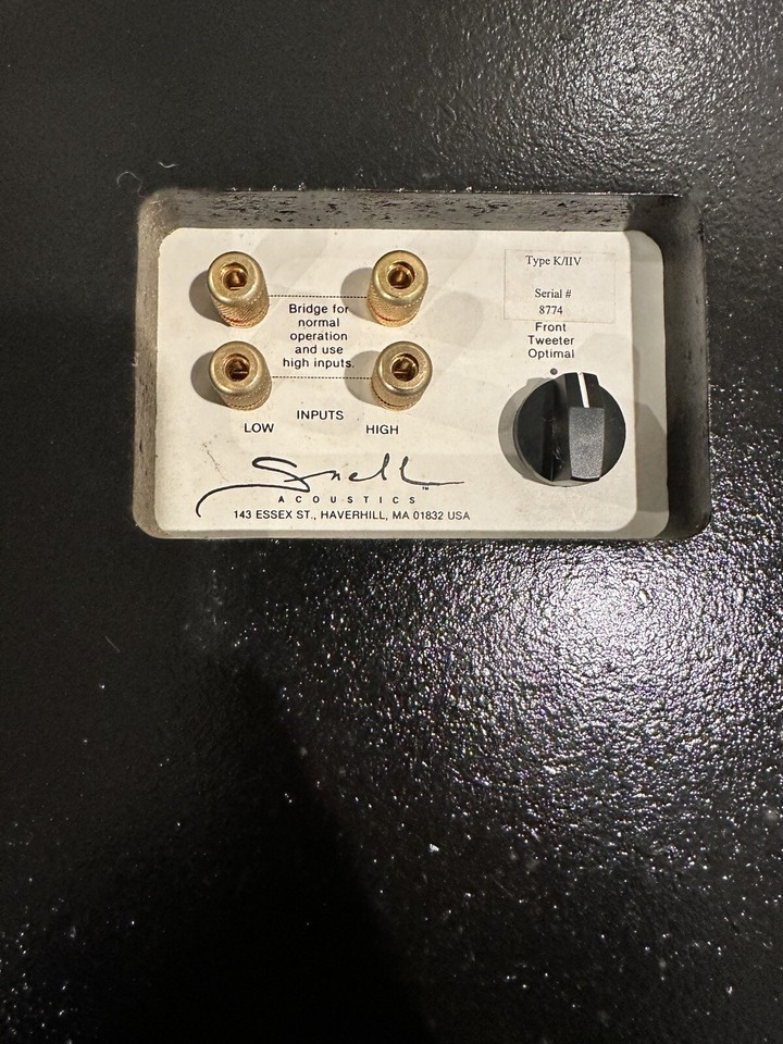 Snell THX Speaker System - 5 Speakers Total - 2 SUB550, 2 Type K/IV and ...