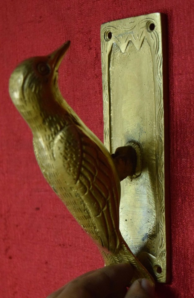 Woodpecker Shape Decorative Door Knocker Handmade Brass Unique Design ...