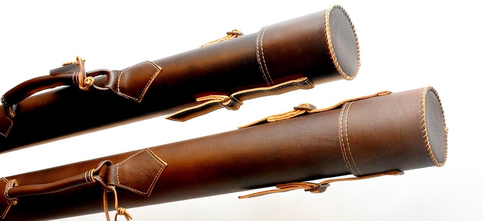 Handmade Leather Fly Rod Case ,Leather tube for Fishing Rod Gift Fly ...