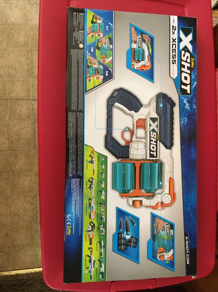 Zuru X SHOT Xcess Guns 90’ 27 M 48 Rounds TWO GUNS New In Box | eBay