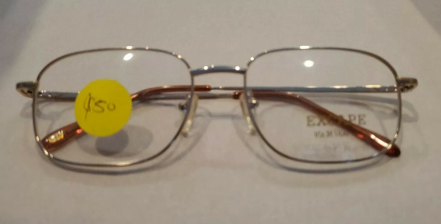 AUTHENTIC ESCAPE USA EYEGLASS FRAME EMC002 GOLD 52-16-135 USA DESIGN ...