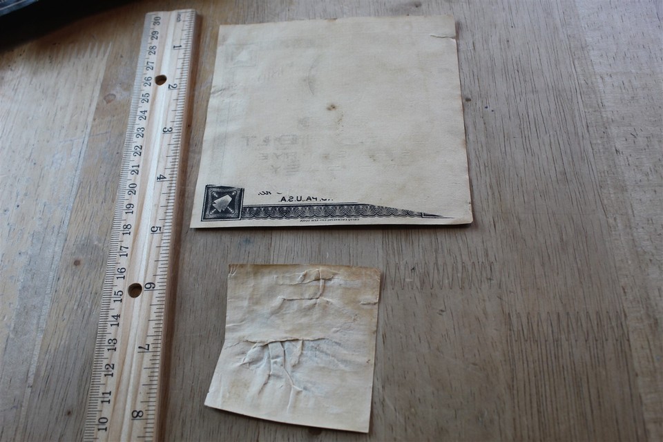 OLD OVERHOLT STRAIGHT RYE WHISKEY LABEL - 2 LABELS INV L9 | eBay