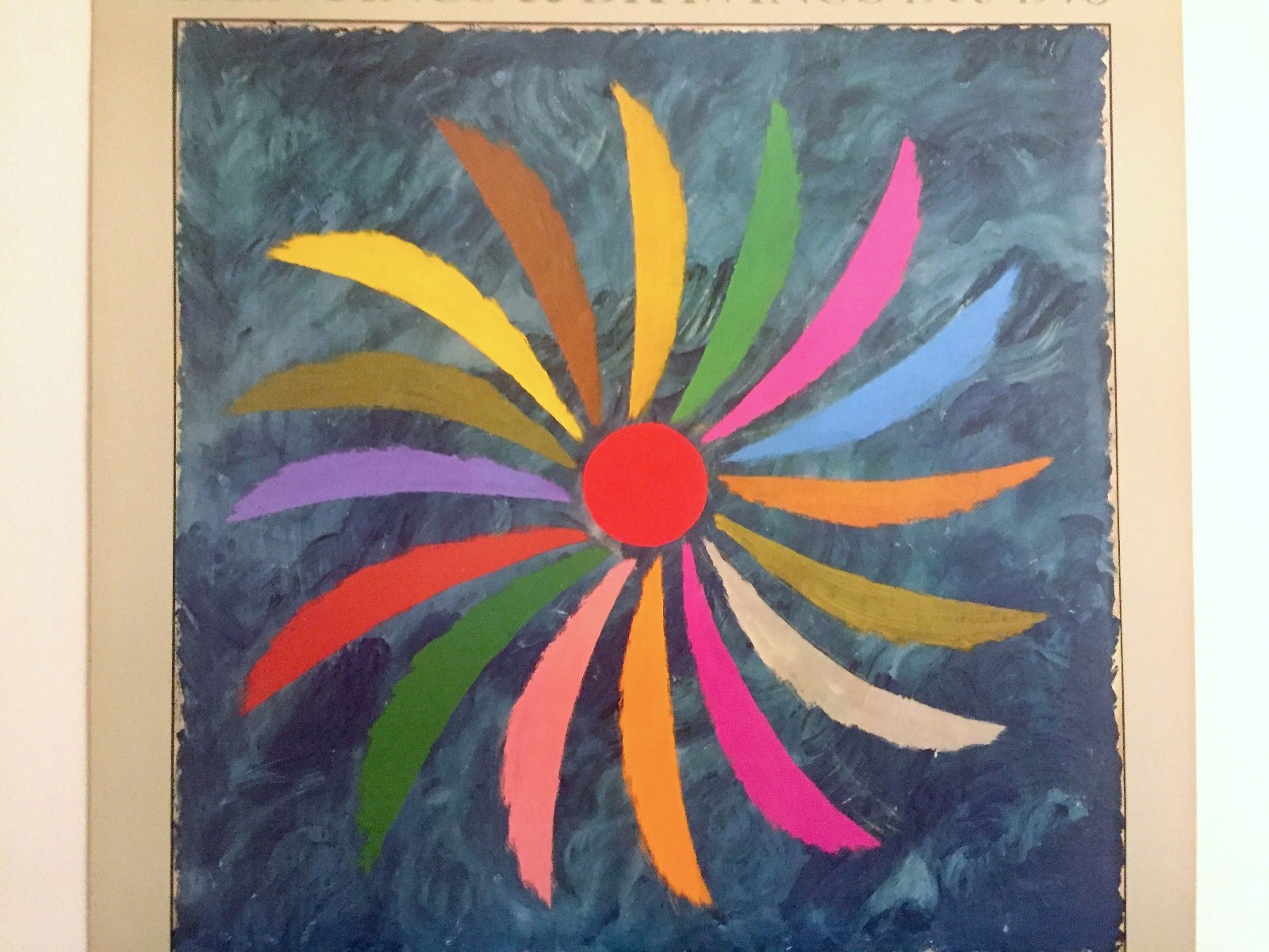 JACK BUSH RARE 1980 ABSTRACT EXPRSNT LITHOGRAPH PRINT LONDON EXHIBITION ...