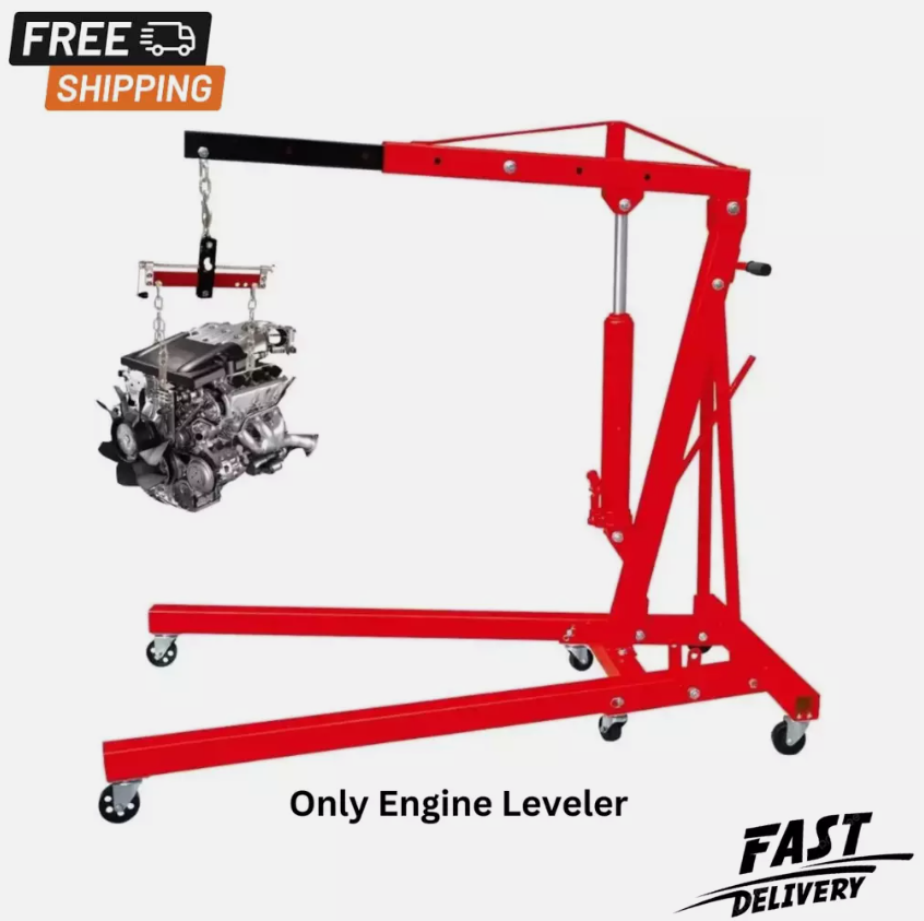 Heavy Duty Engine Hoist Leveler Cherry Picker Shop Crane Load Lift Tool ...