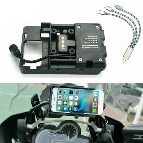 Navigation GPS Phone Mount Holder USB Charger For BMW R1250GS R1200GS ...