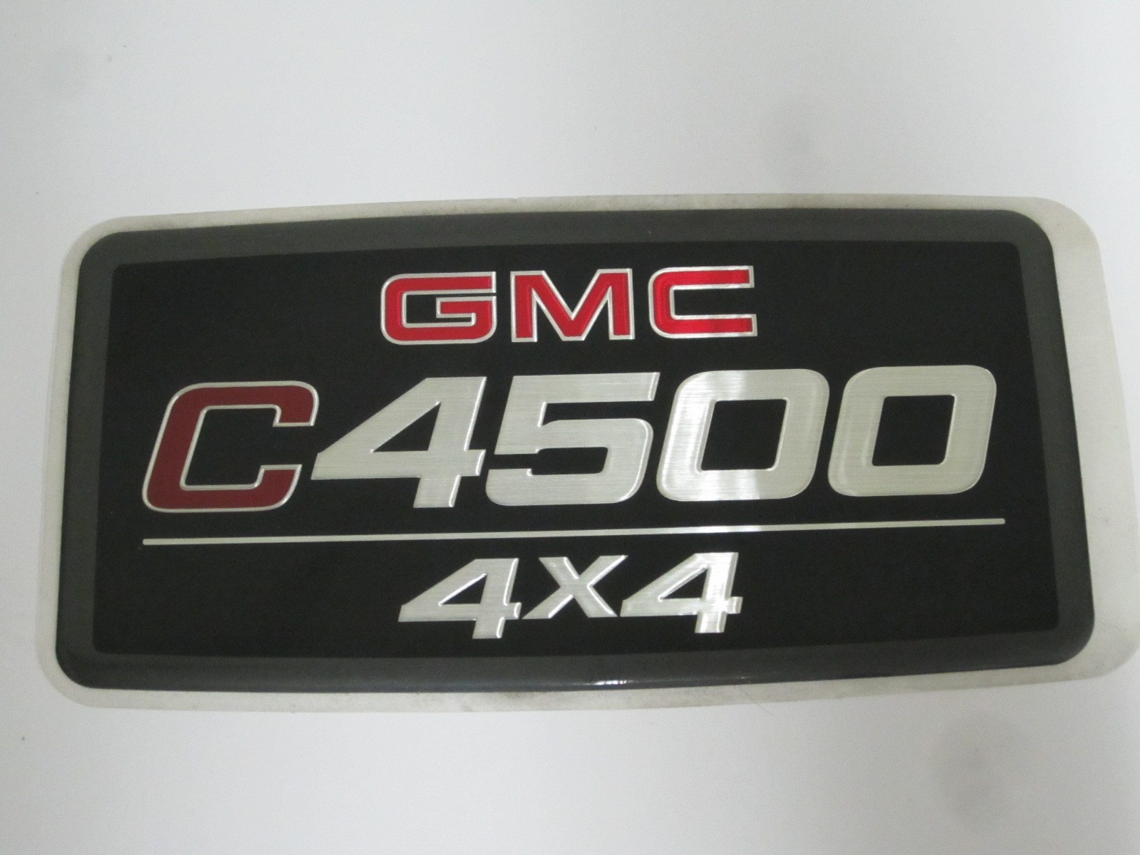NEW OEM GMC TOPKICK C4500 4x4 EMBLEM BADGE DECAL 7" x 3-1/2" | eBay