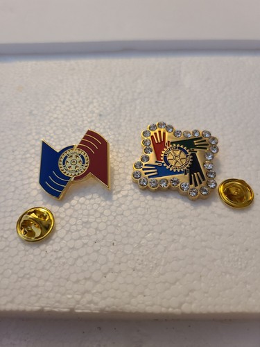 SET OF 2 HIS & HERS ROTARY INTERNATIONAL CLUB LAPEL PINS | eBay