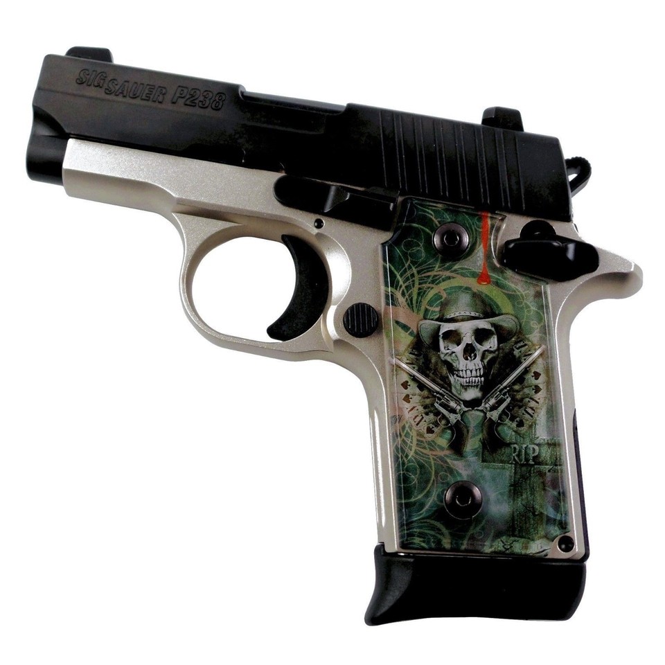 Custom P238 Left Side Safety SPD Acrylic Grips Tombstone | eBay