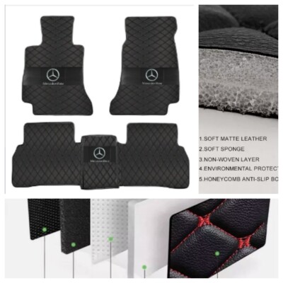 For Mercedes Benz Models 1995-2023 Car Floor Mats Carpets Luxury ...