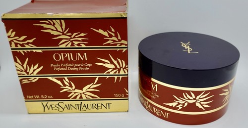 VINTAGE Yves Saint Laurent Opium 5.2 Oz/150g Perfumed Dusting Beth ...