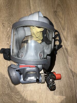 Interspiro F PC Spiromatic Firefighter Fire Face Mask + CBRN Breathing ...