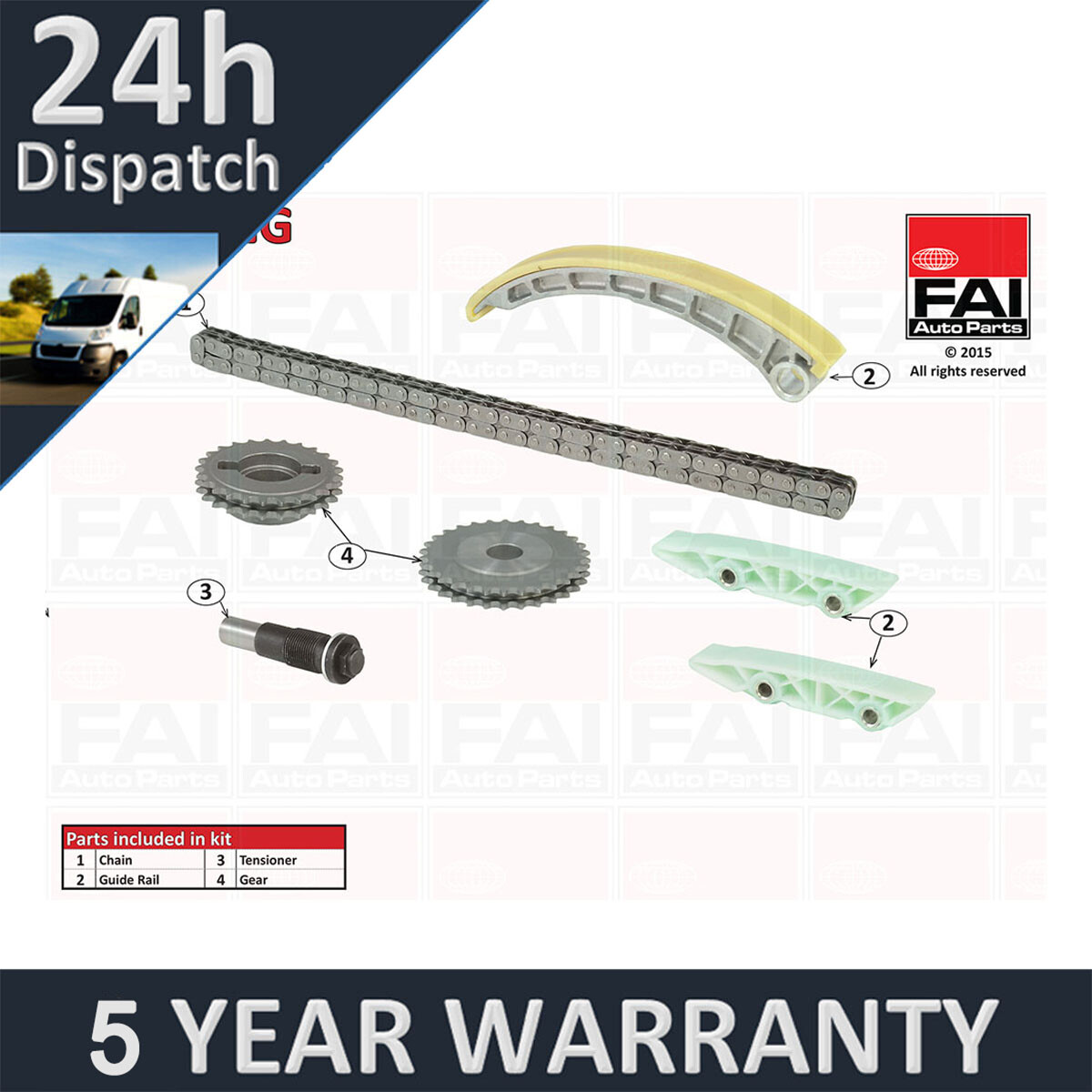 Fits Fiat Ducato Iveco Daily 3.0 D HDi Timing Chain Kit Purevue #6 ...